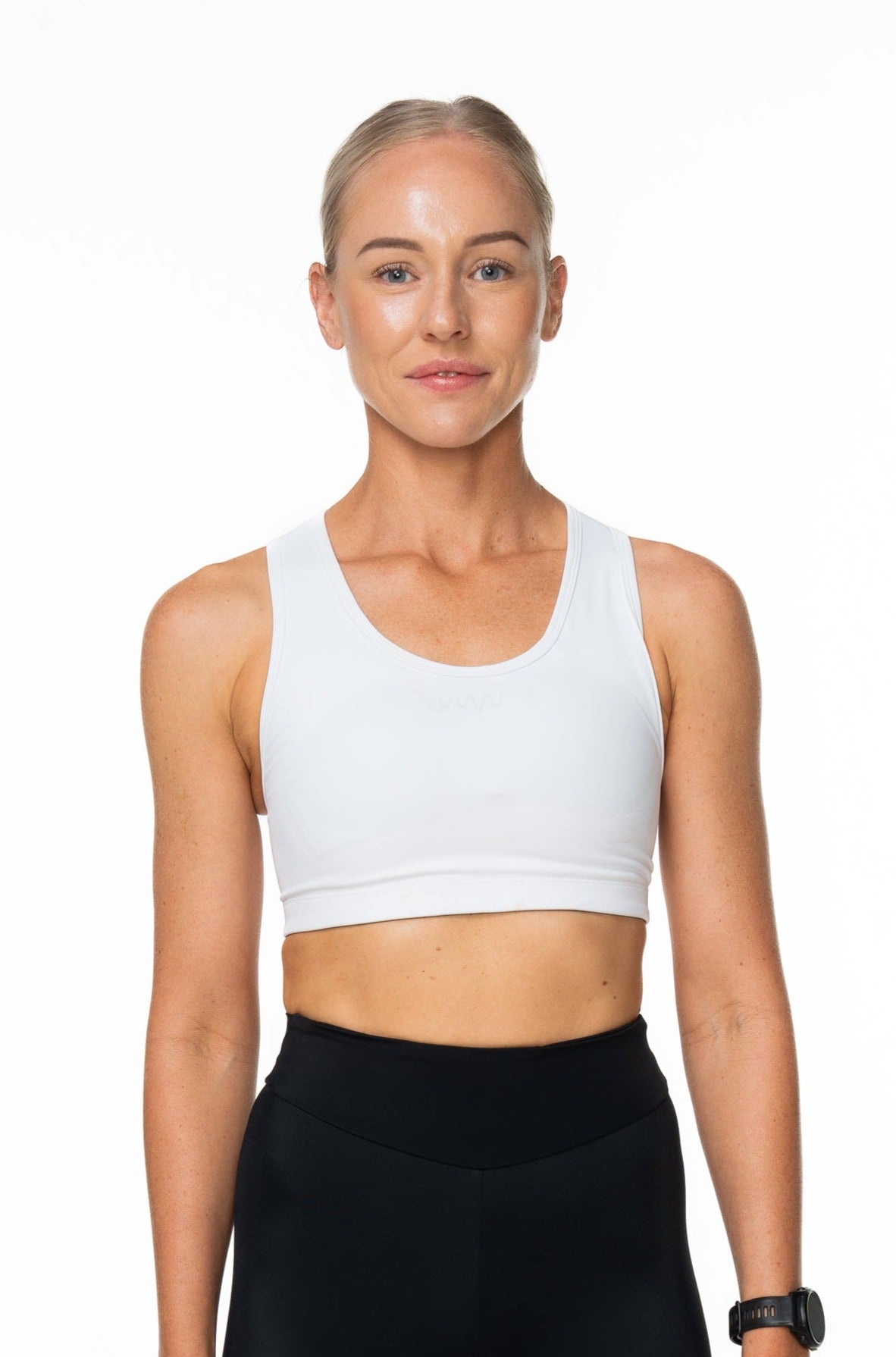 Women's Racergirl Racerback Sports Bra - white